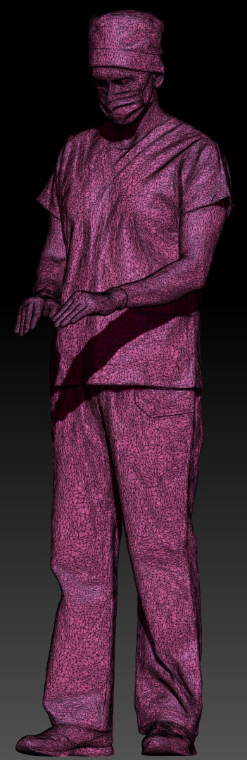 Male Doctor Performing Surgical Procedure 399 - 3D Model by deep3dstudio