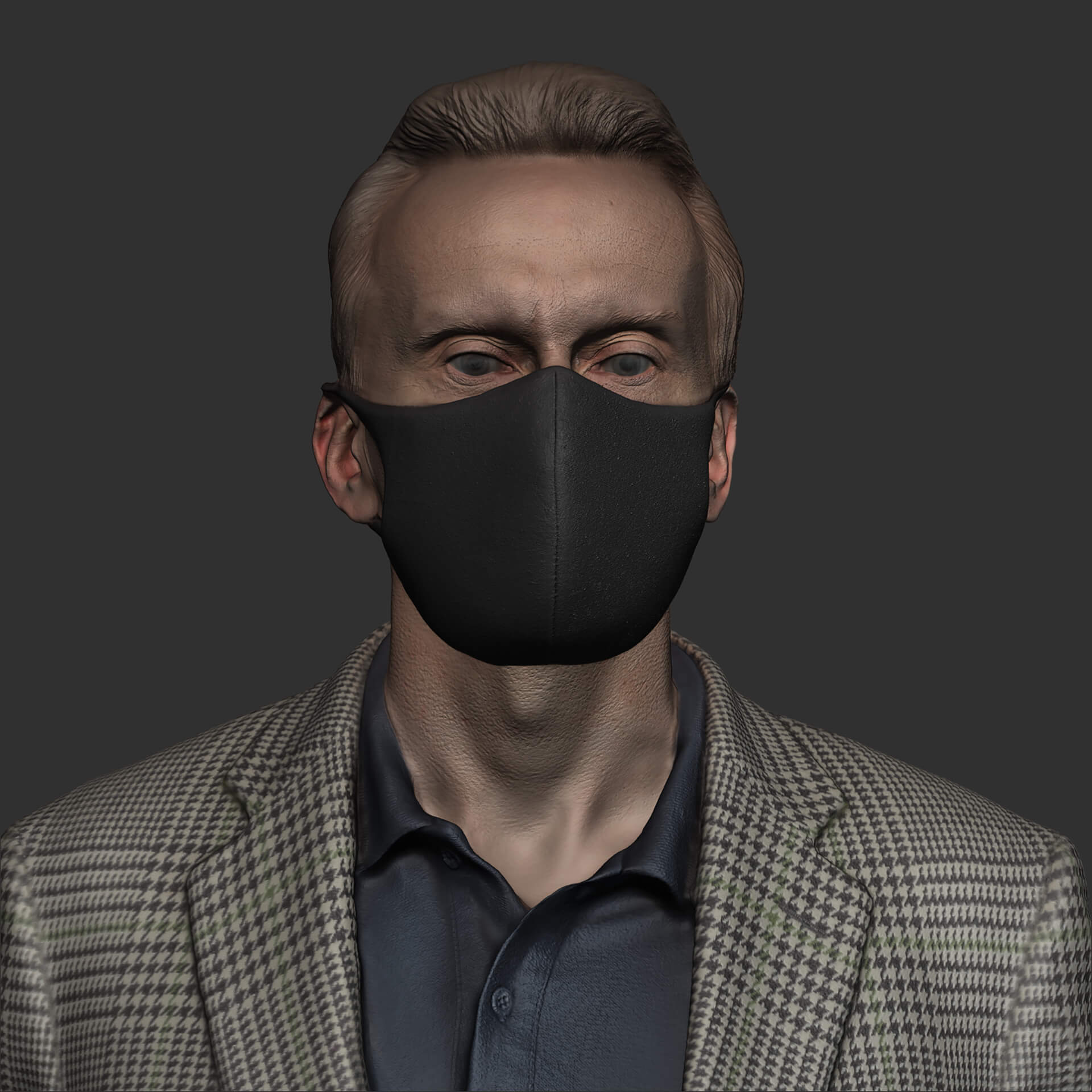 Man in Blazer and Jeans Ready for Animation 434 - 3D Model by deep3dstudio