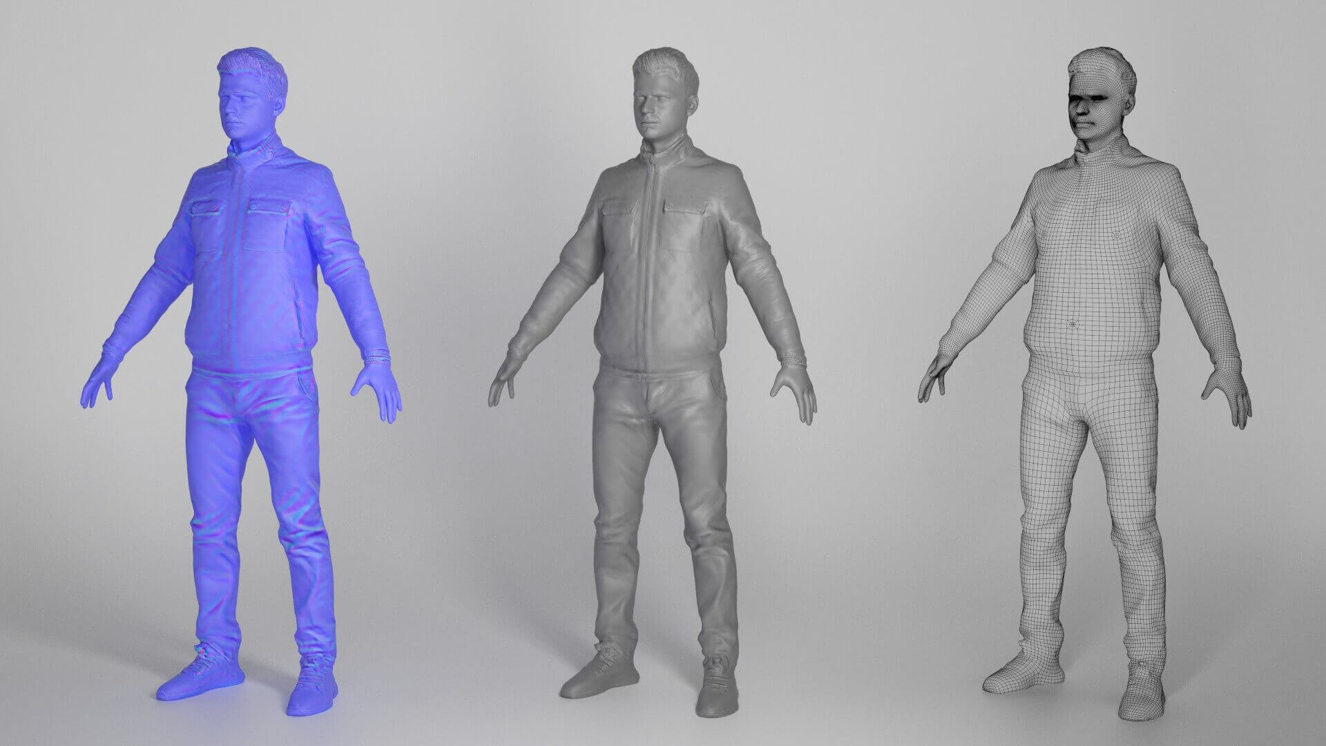 Man In Red Pants Ready For Animation 350 - 3D Model by deep3dstudio