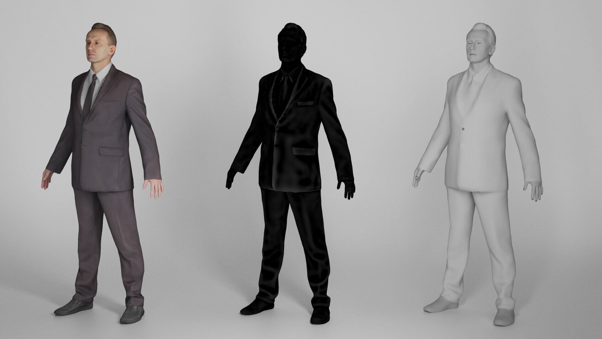 Man in Suit 354 - 3D Model by deep3dstudio