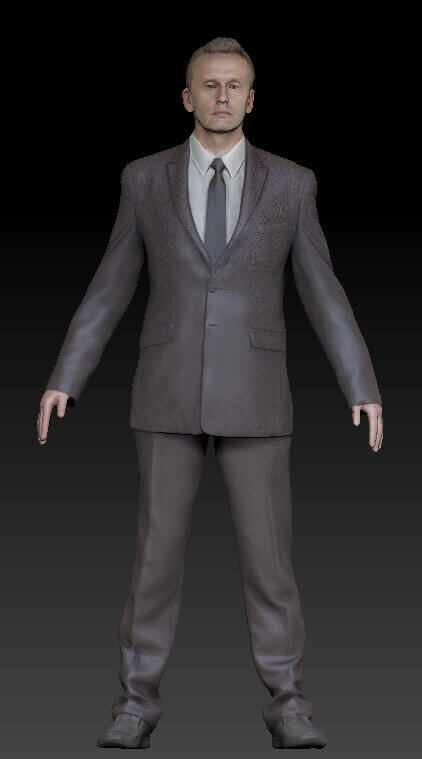 Man in Suit 354 - 3D Model by deep3dstudio