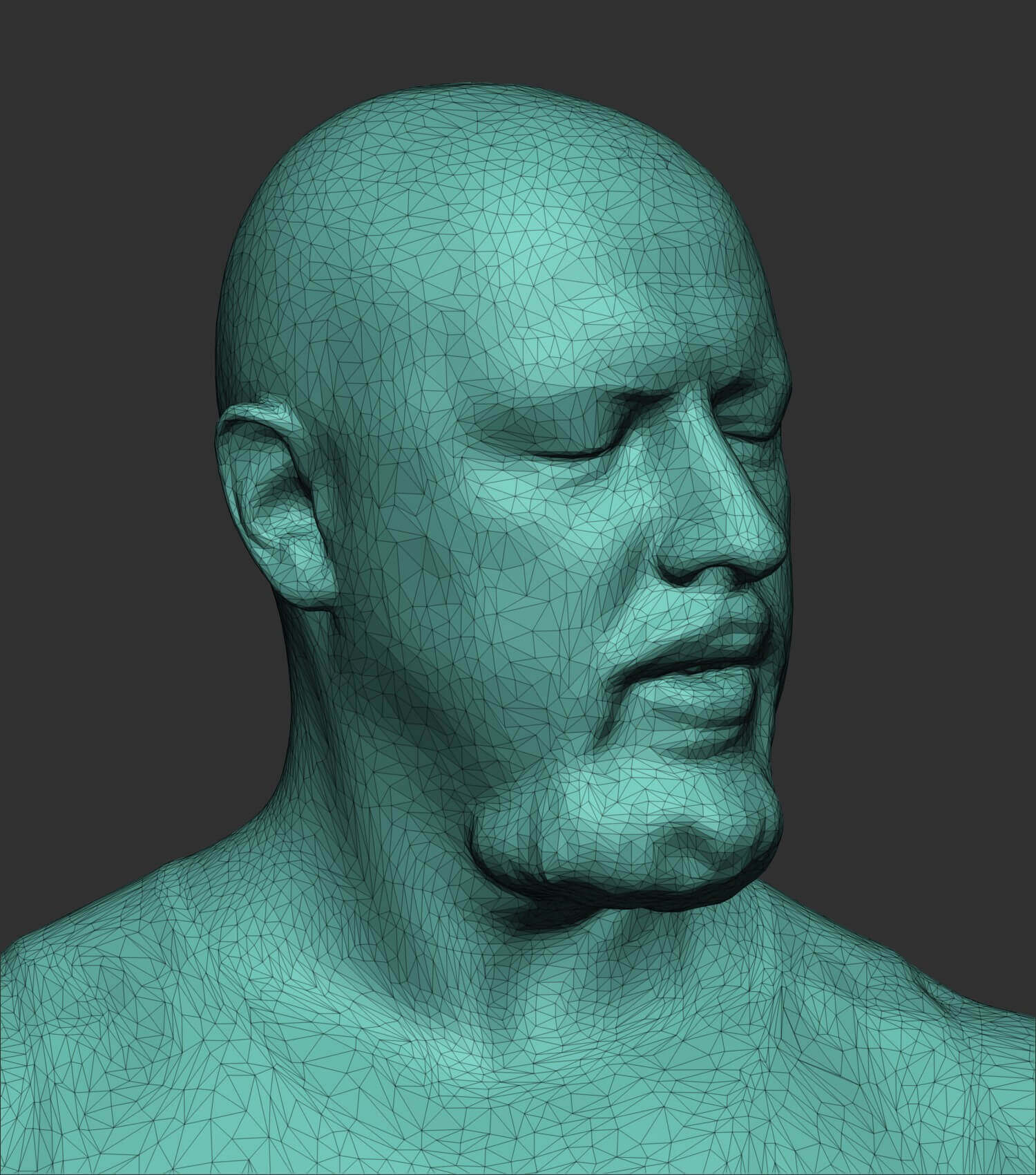 Man With Dumbbell 368 - 3D Model by deep3dstudio