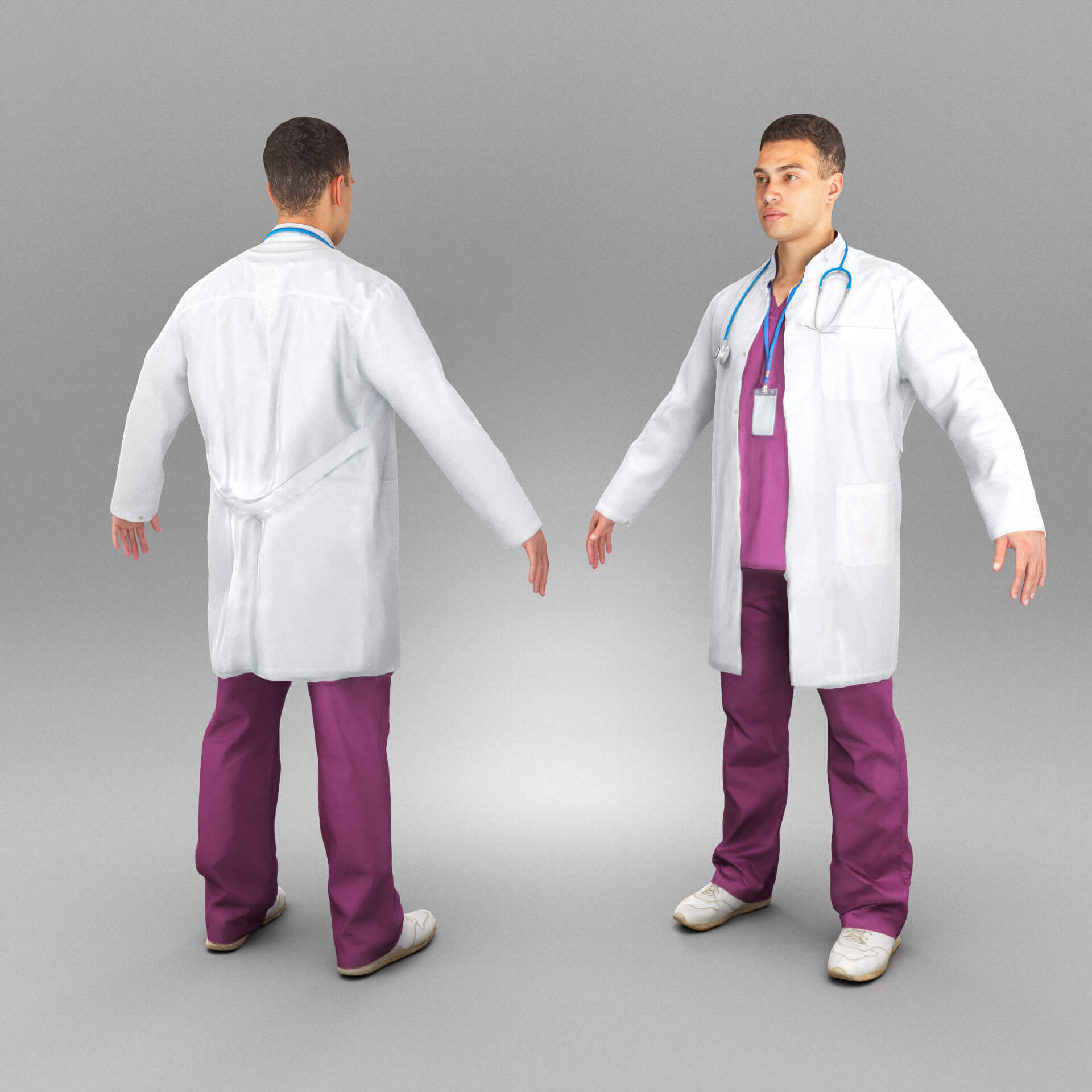 Medical Doctor Ready for Animation 439 - 3D Model by deep3dstudio