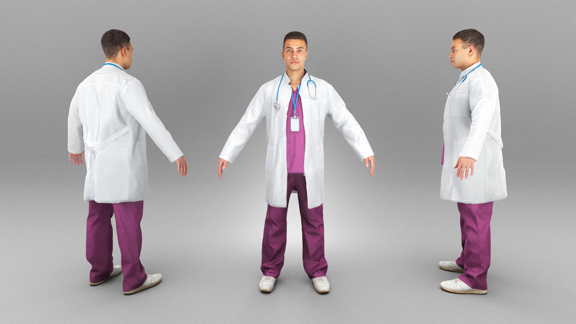 Medical Doctor Ready for Animation 439 - 3D Model by deep3dstudio