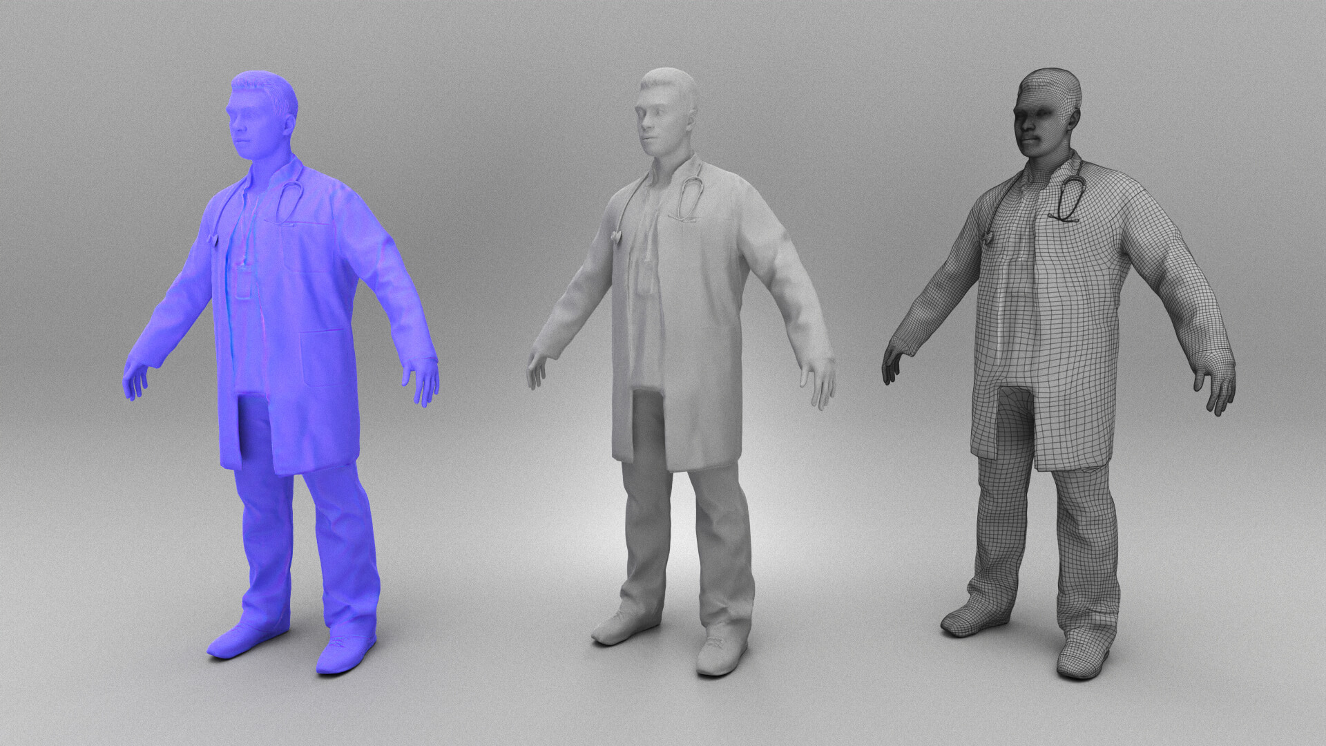 Medical Doctor Ready for Animation 439 - 3D Model by deep3dstudio