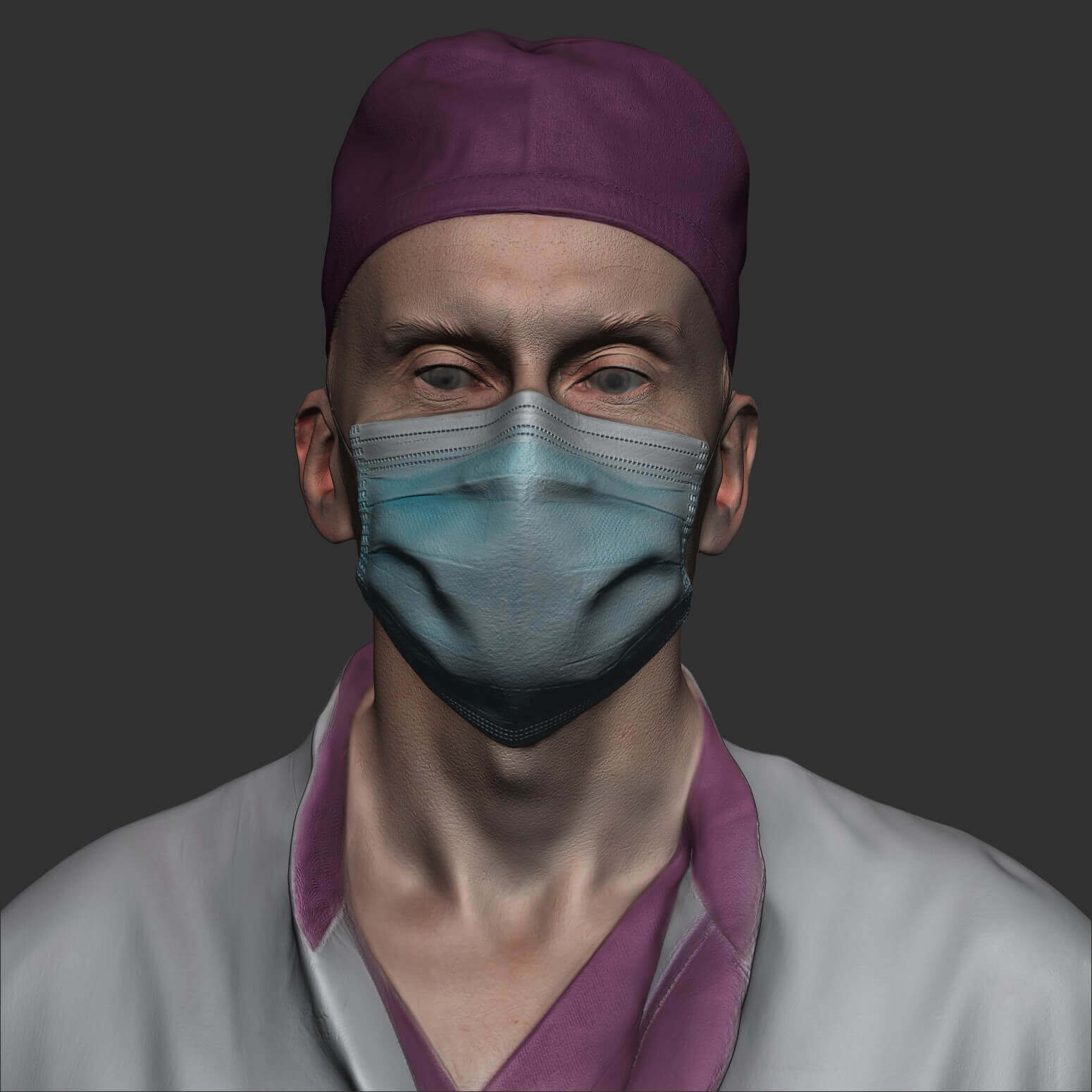 Medical Doctor Ready For Rigging 391 - 3D Model by deep3dstudio