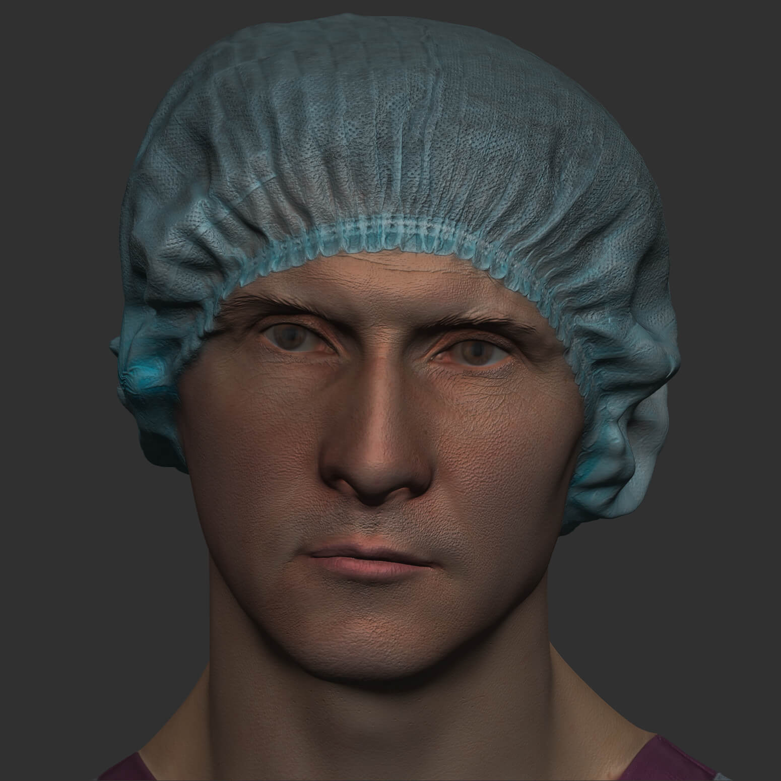 Medical Doctor Ready for Surgery in A-Pose 437 3D Model by deep3dstudio