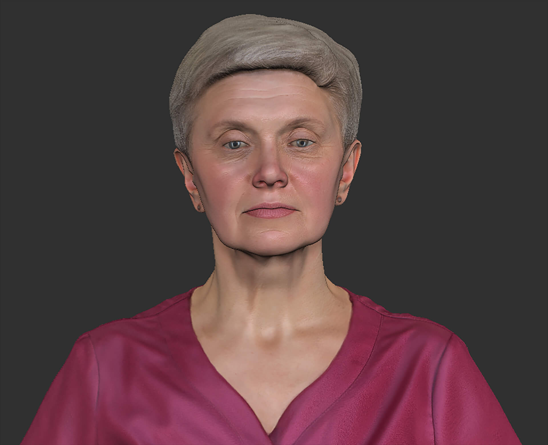 Nurse in Pink Uniform Ready for Animation 447 - 3D Model by deep3dstudio