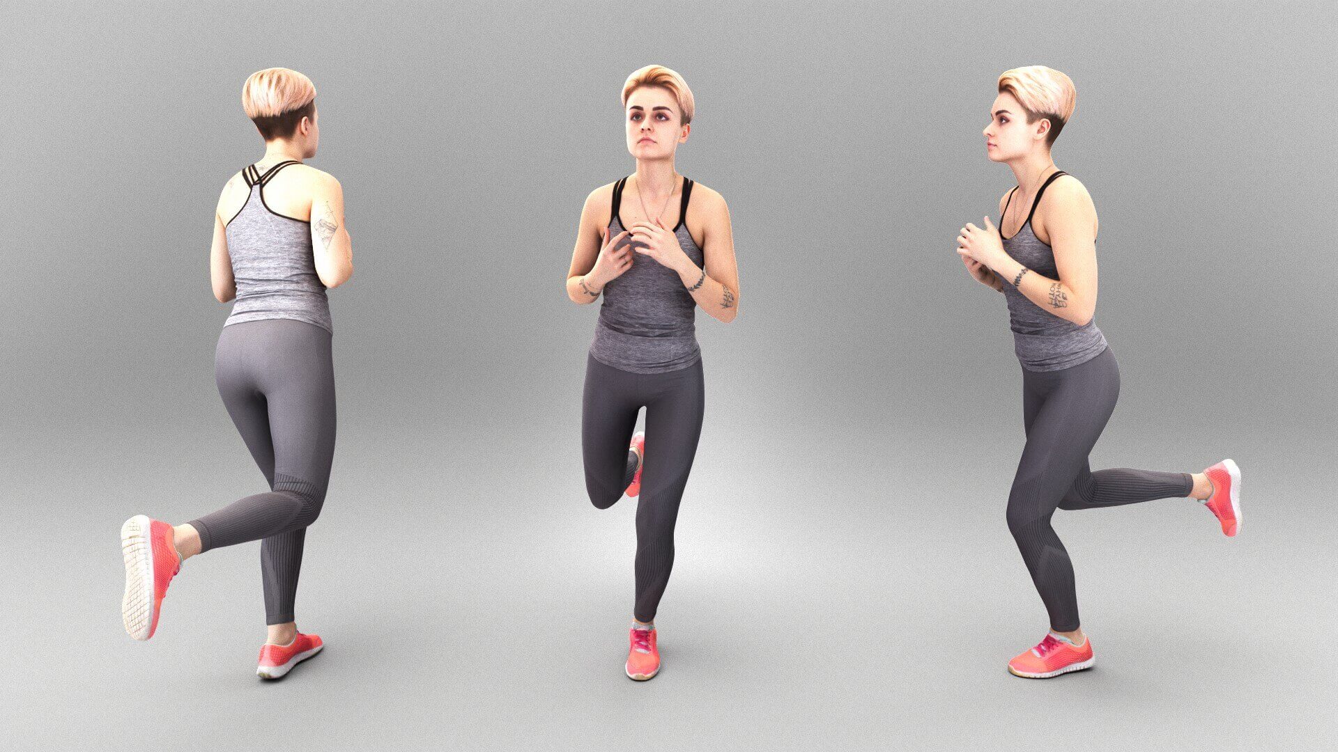 Running Woman 367 - 3D Model by deep3dstudio