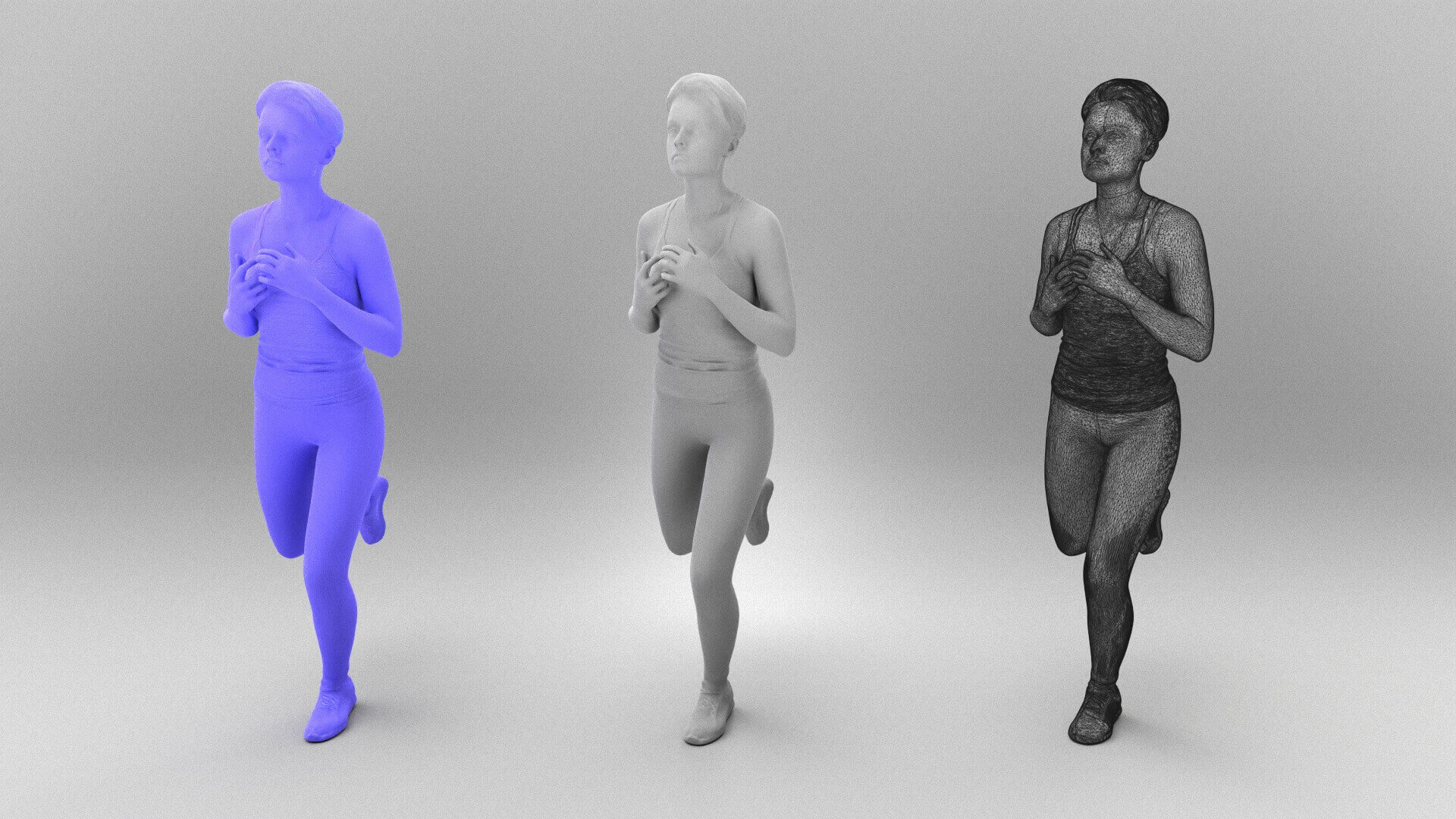 Running Woman 367 - 3D Model by deep3dstudio