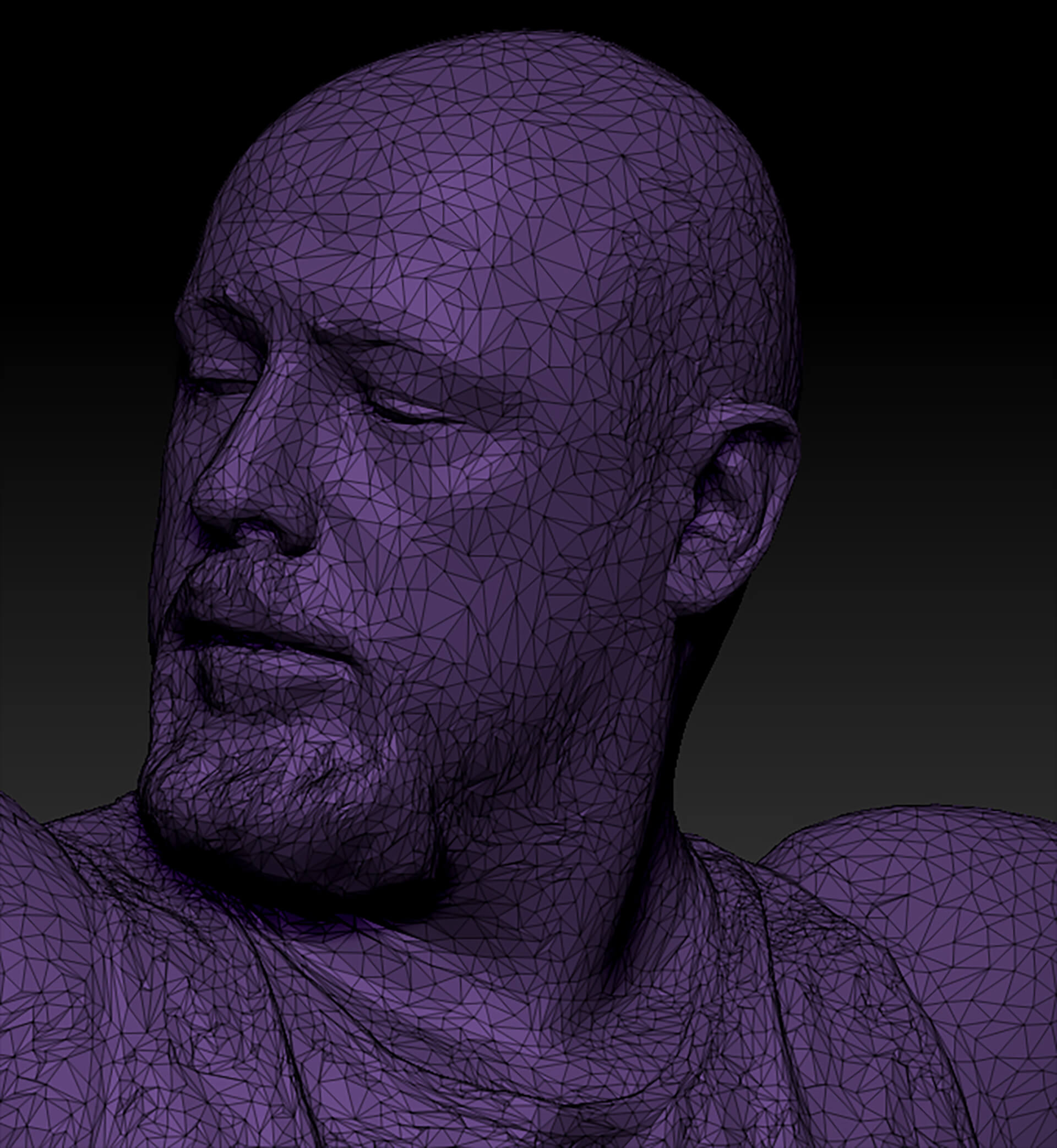 Sporty Man Demonstrating Muscles 408 - 3D Model by deep3dstudio