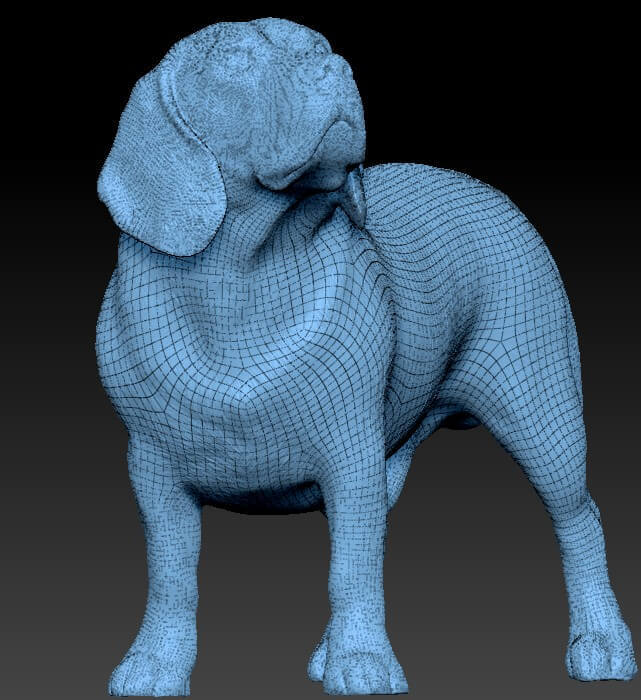 Walking Dog 27 - 3D Model by deep3dstudio