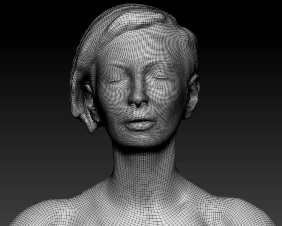 Woman Practicing Yoga 339 - 3D Model by deep3dstudio