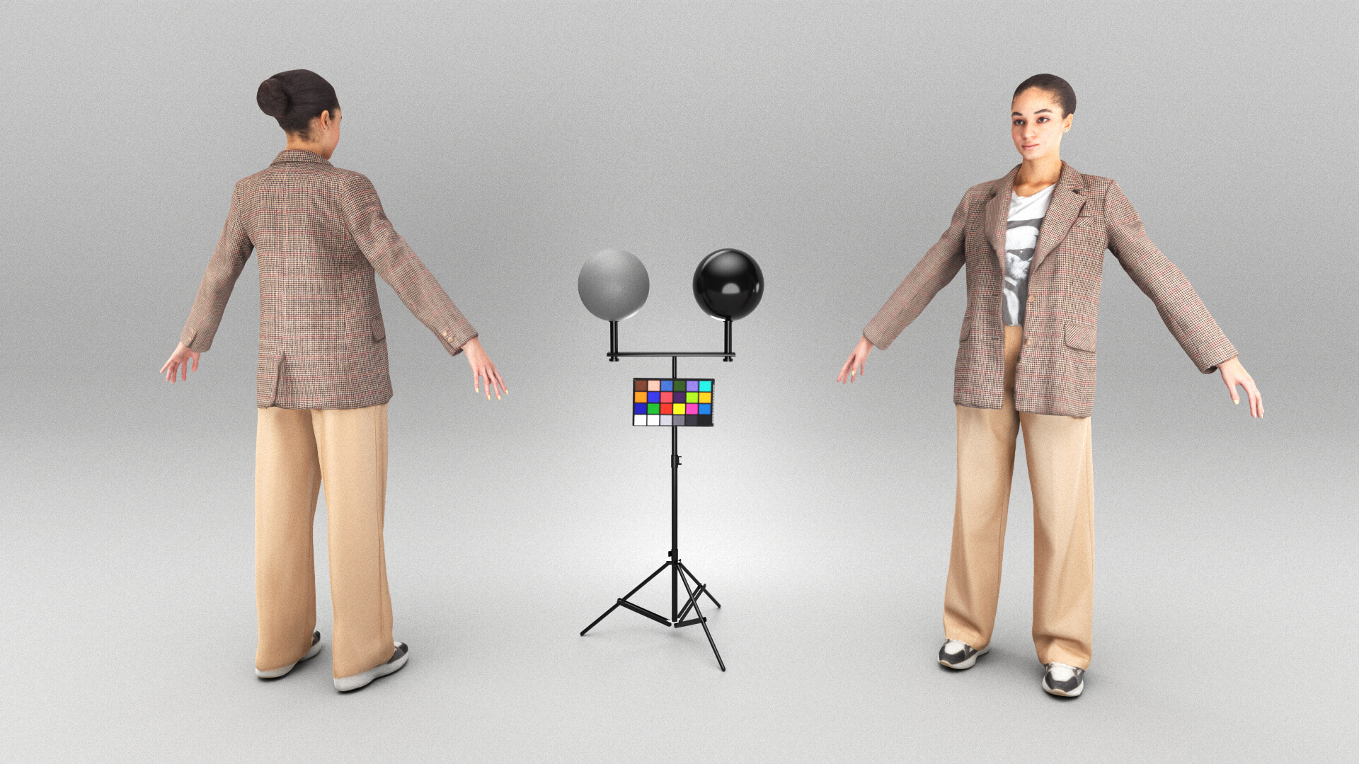 Young Elegant Woman Ready for Animation 452 - 3D Model by deep3dstudio