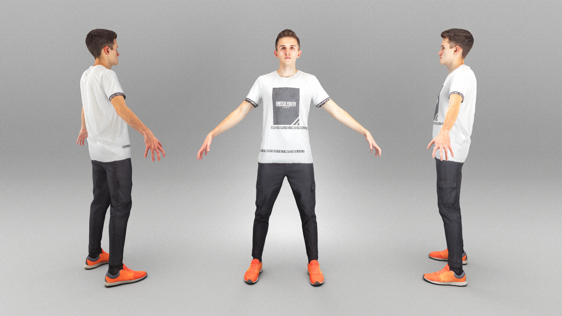 Young Man in Casual Outfit Ready for Animation 420 - 3D Model by ...