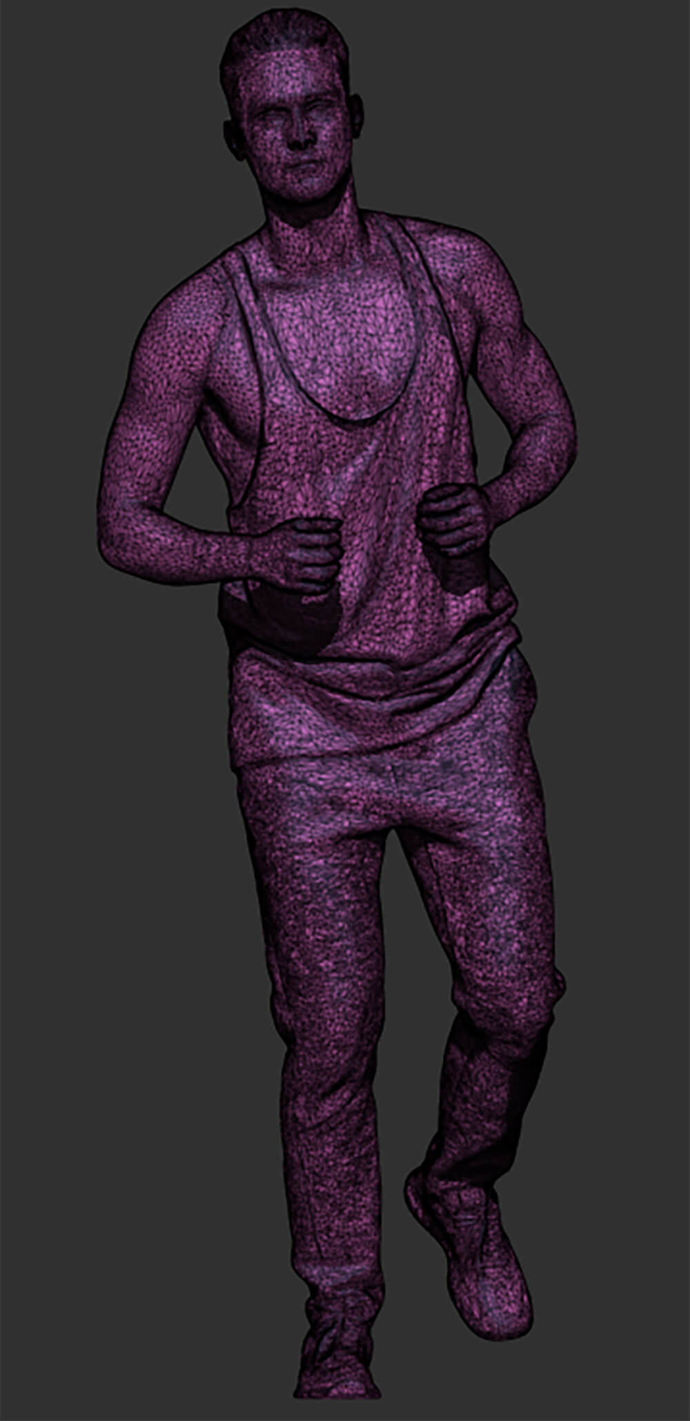 Young Man Running 415 - 3D Model by deep3dstudio