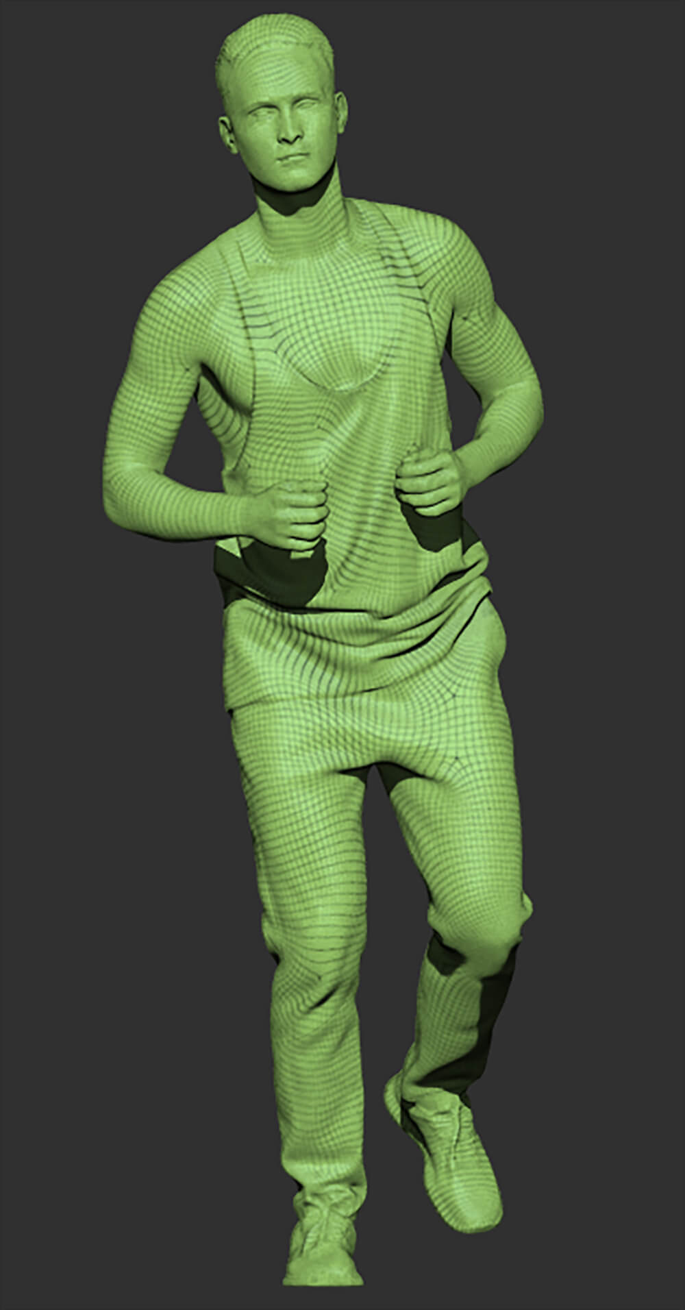 Young Man Running 415 - 3D Model by deep3dstudio