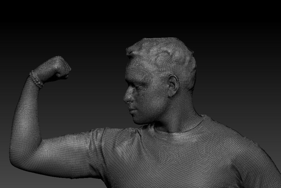 Young Man Showing His Biceps 356 - 3D Model by deep3dstudio