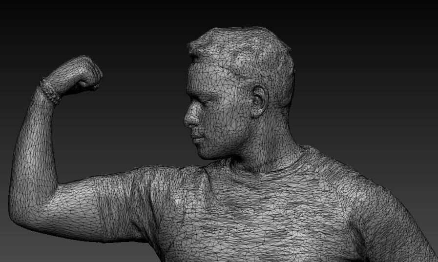Young Man Showing His Biceps 356 - 3D Model by deep3dstudio
