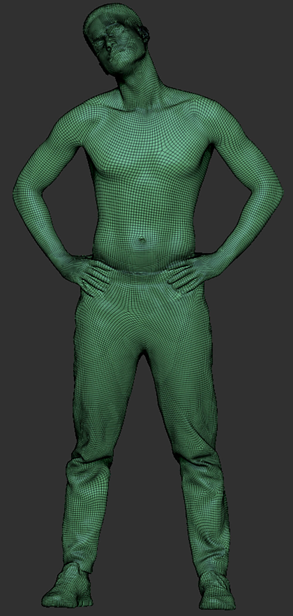 Young Sporty Man Doing Workout 404 - 3D Model by deep3dstudio