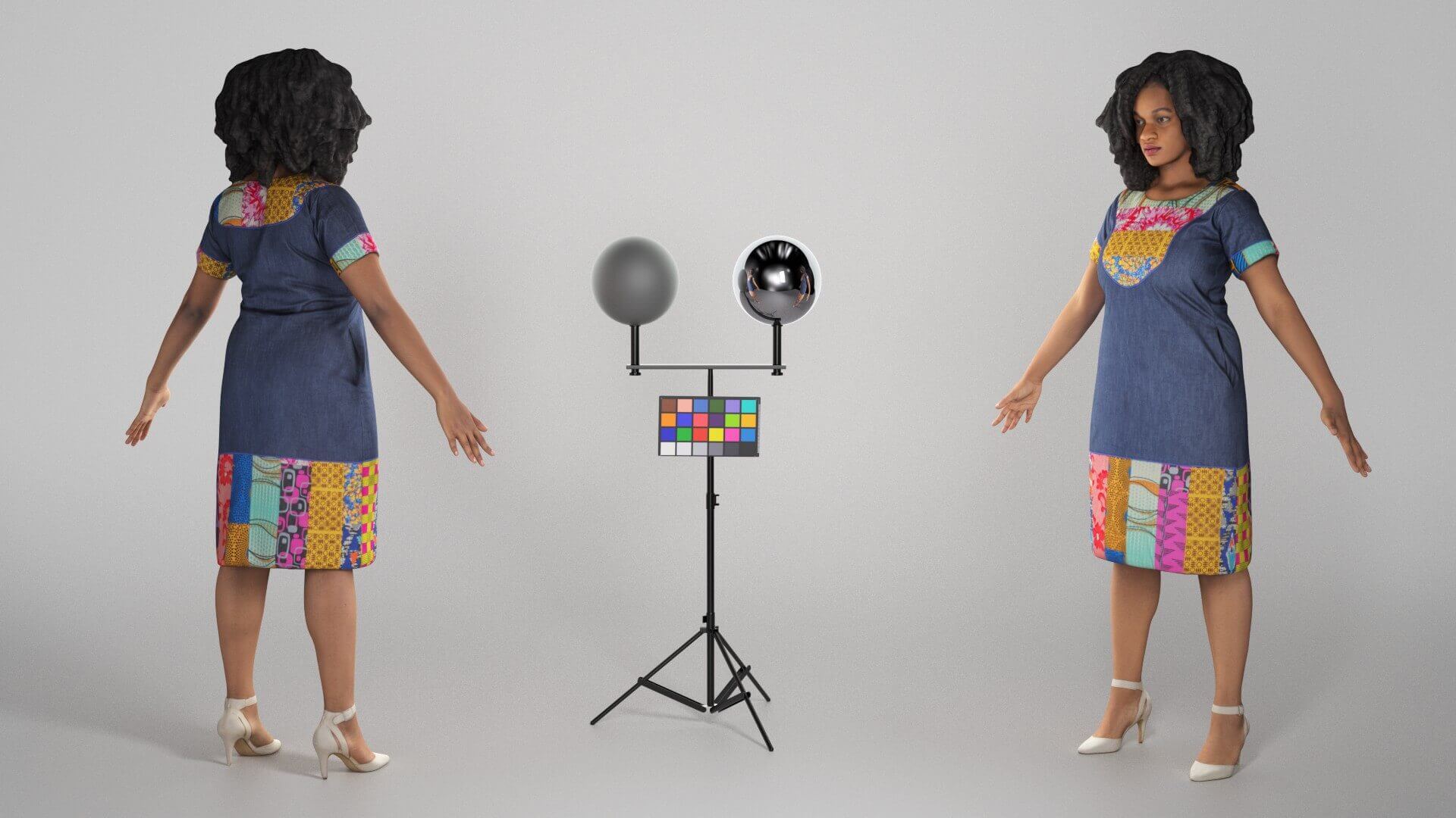 Young Woman In African National Dress 296 - 3D Model by deep3dstudio