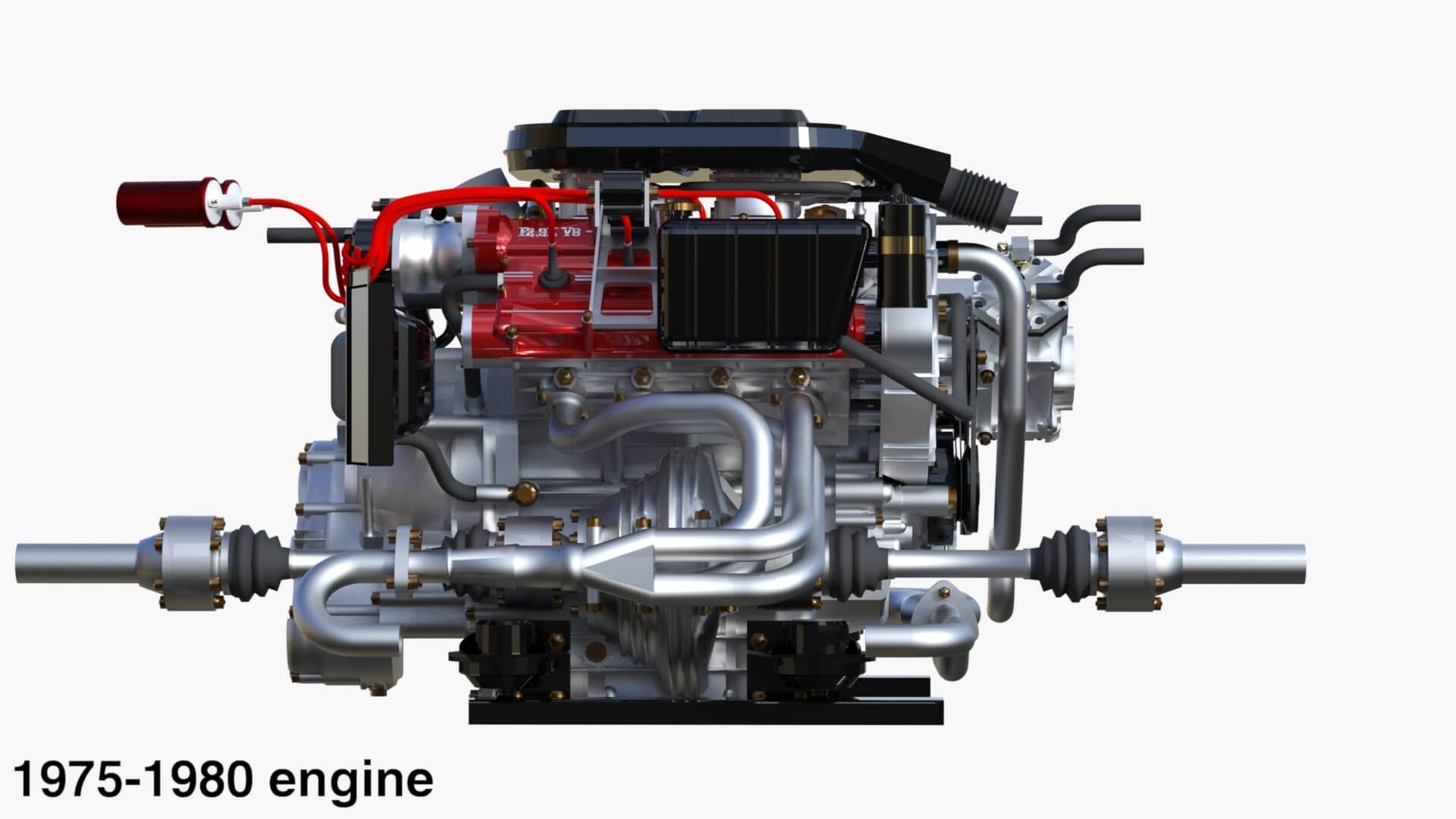 Italian V8 Engine and Internals Pack - 3D Model by deepred