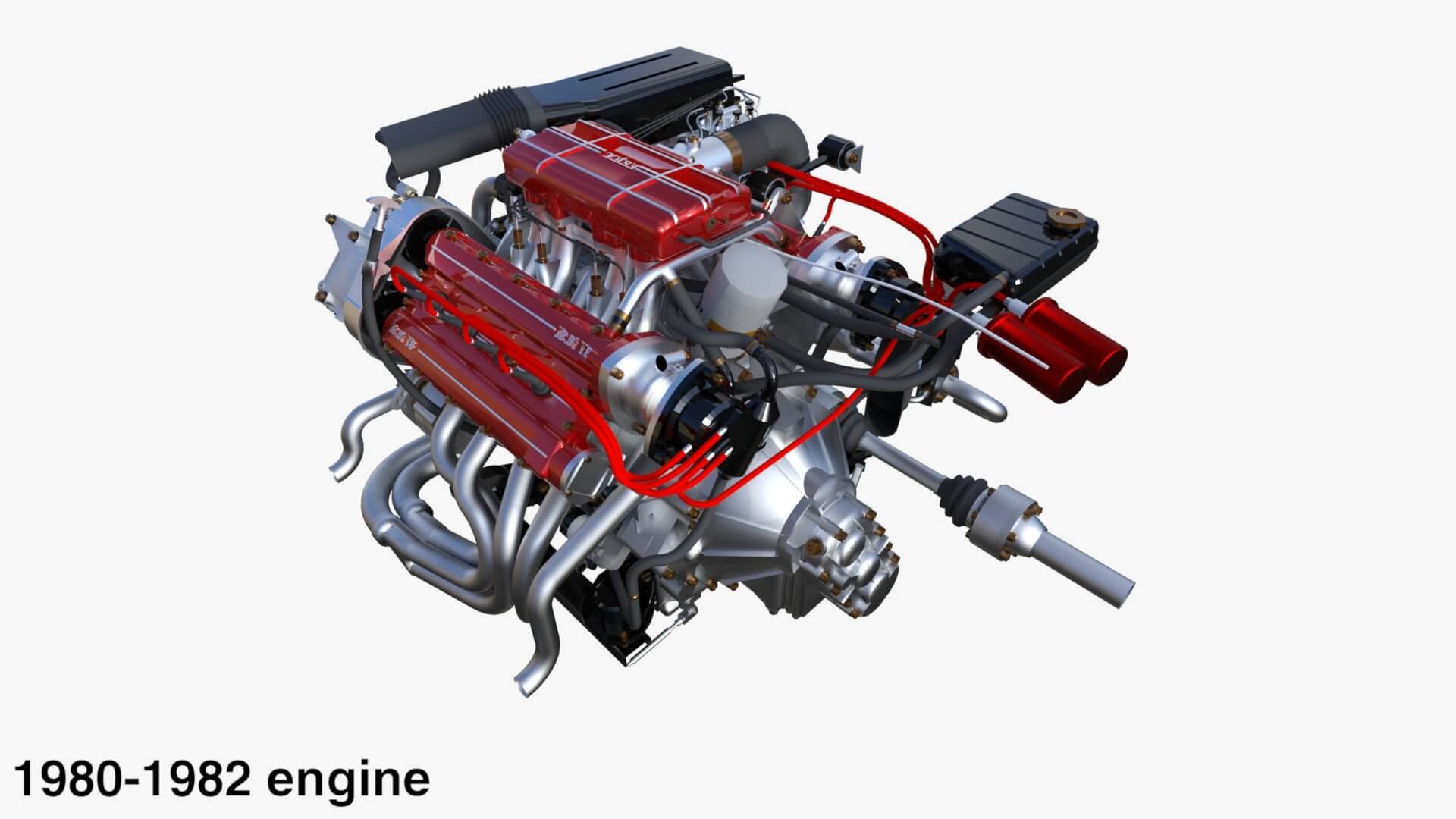 Italian V8 Engine and Internals Pack - 3D Model by deepred