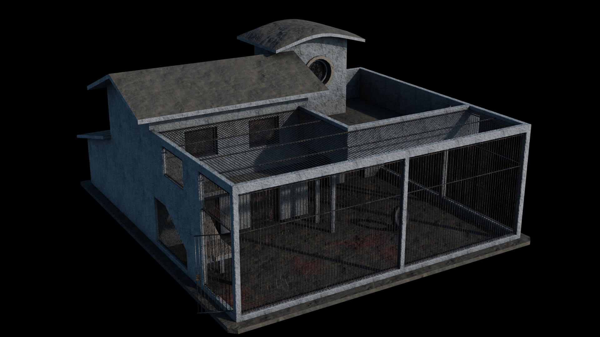 Abandoned Zoo - Asset Pack 3D Model by deezl