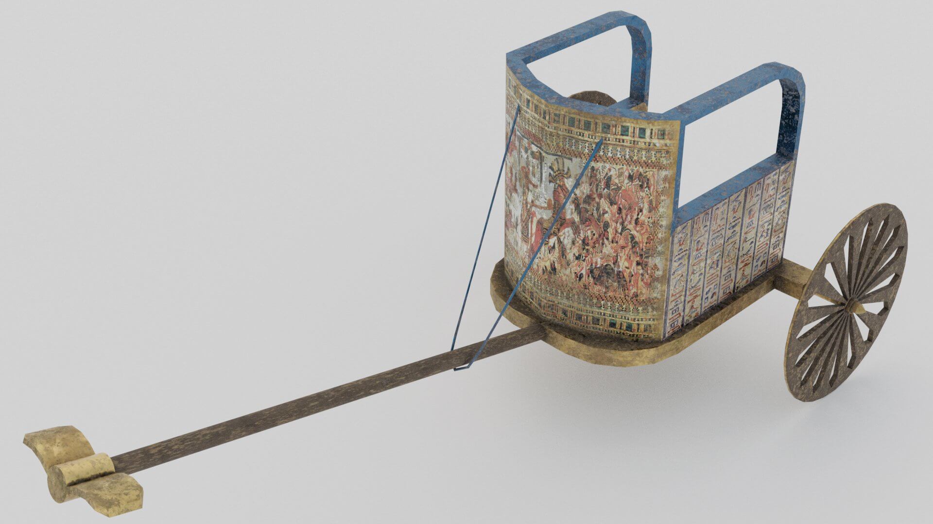 Egyptian Chariot - 3D Model by deezl