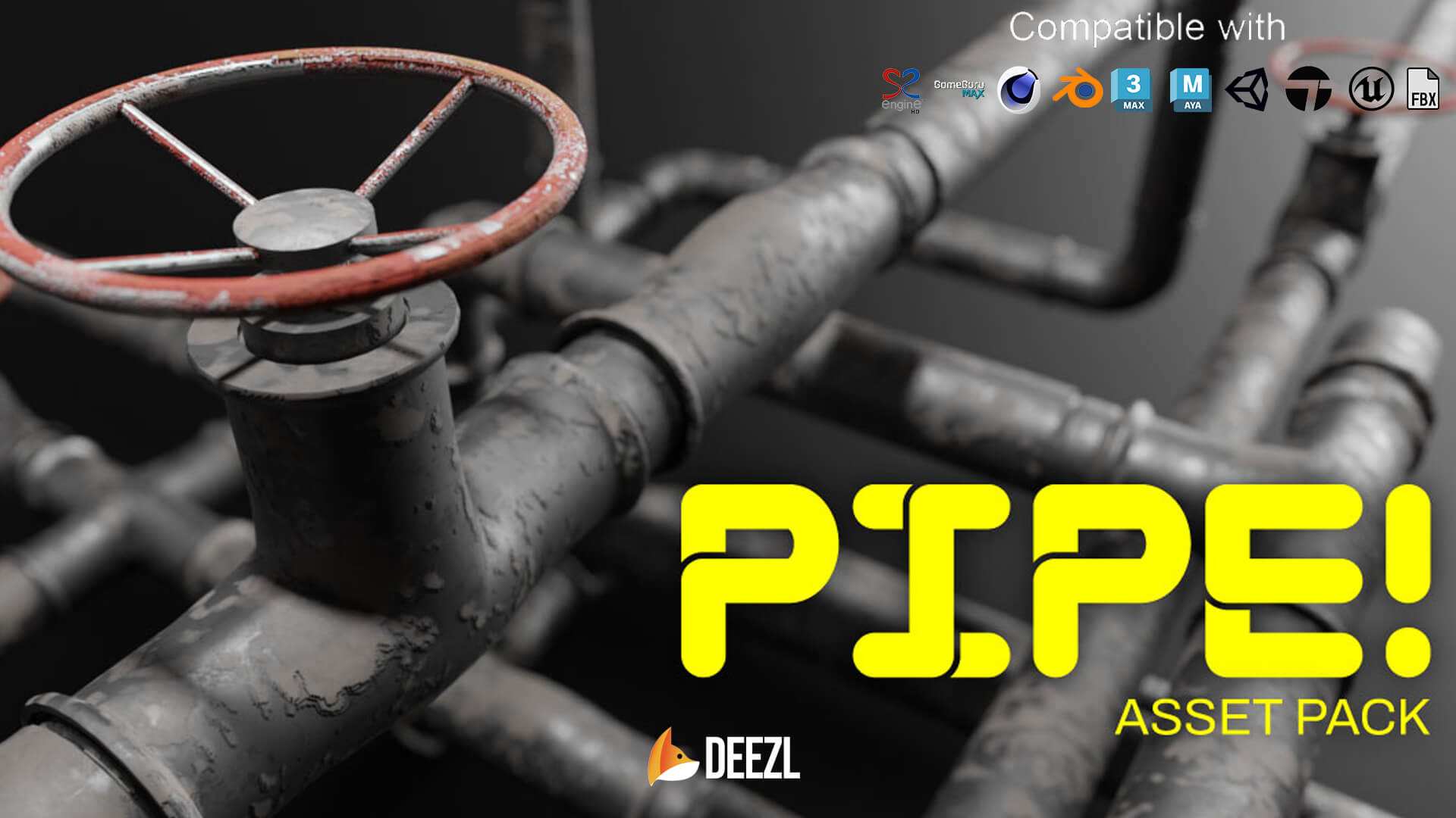 Pipe - Asset Pack 3D Model by deezl