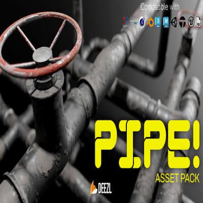 Pipe - Asset Pack 3D Model by deezl