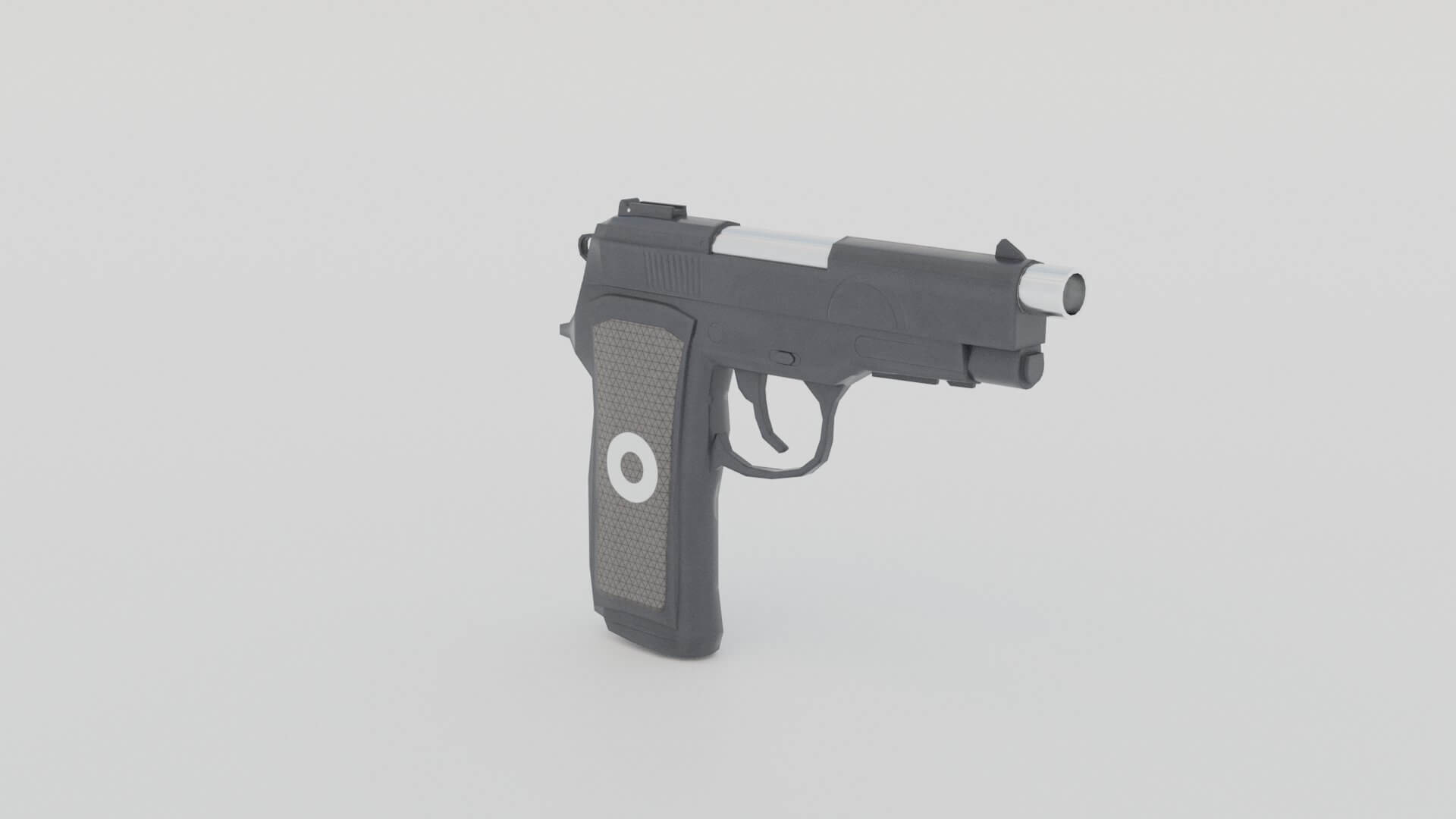 Pistol 02 - 3D Model by deezl