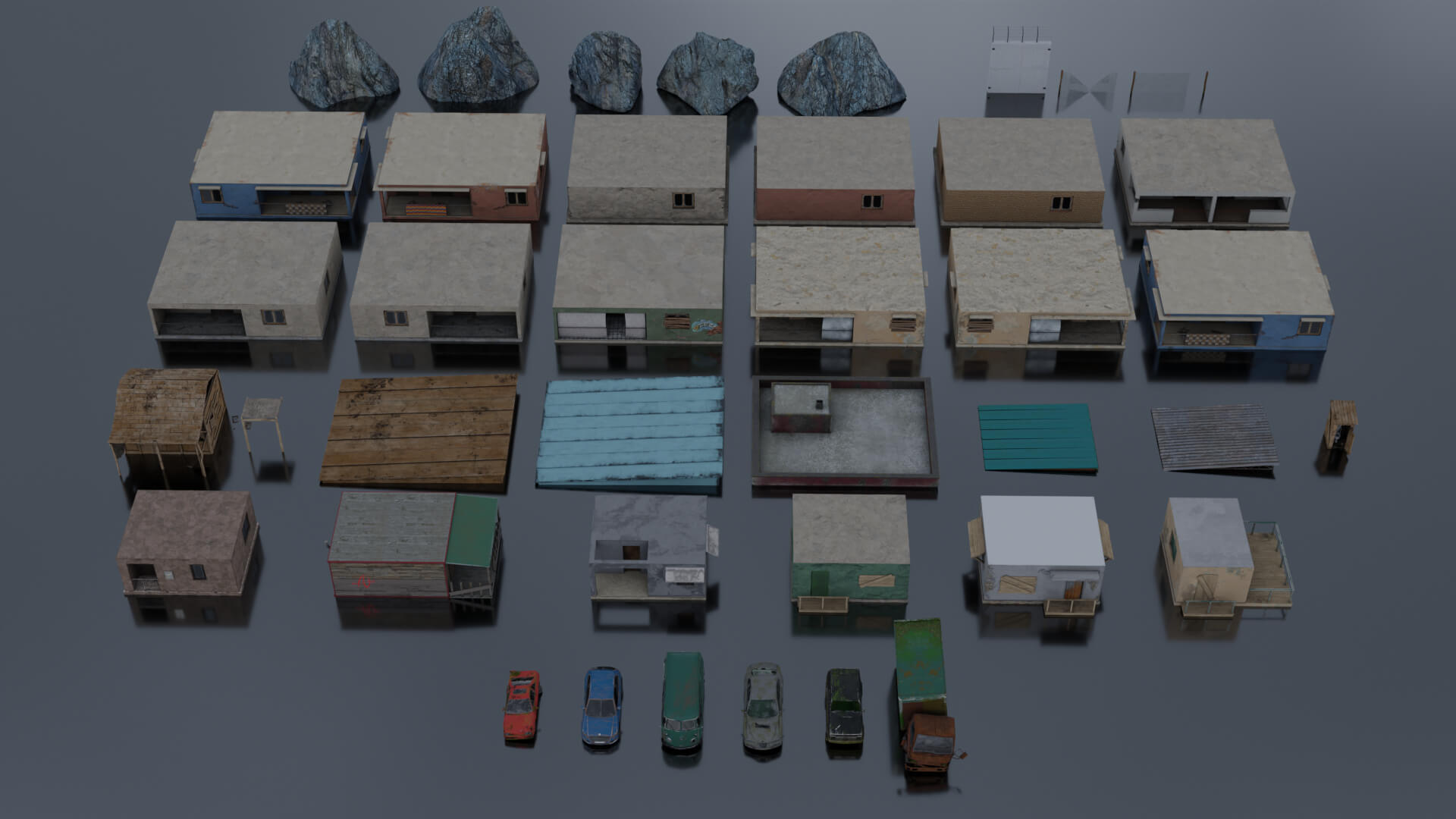 Slum Town - Renewed 3D Model by deezl