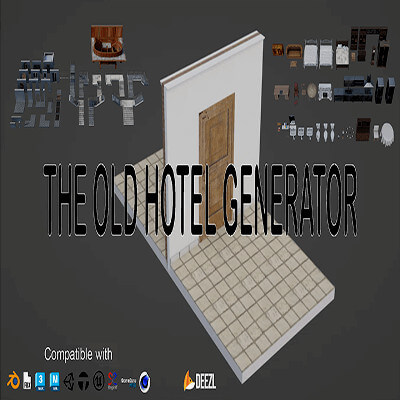 The Old Hotel Generator - 3D Model by deezl
