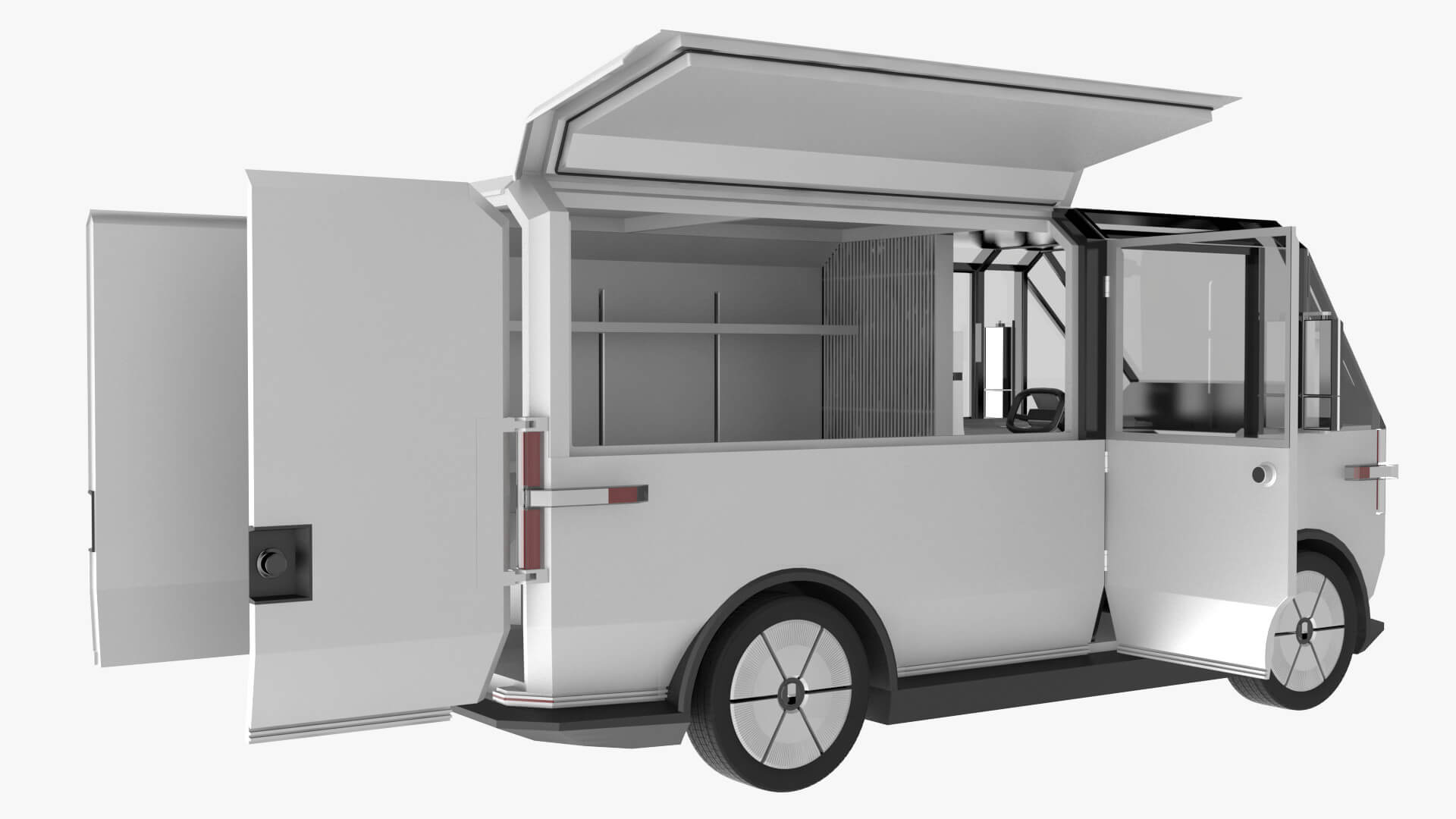 Canoo Multi-Purpose Delivery Vehicle 3D Model by defost
