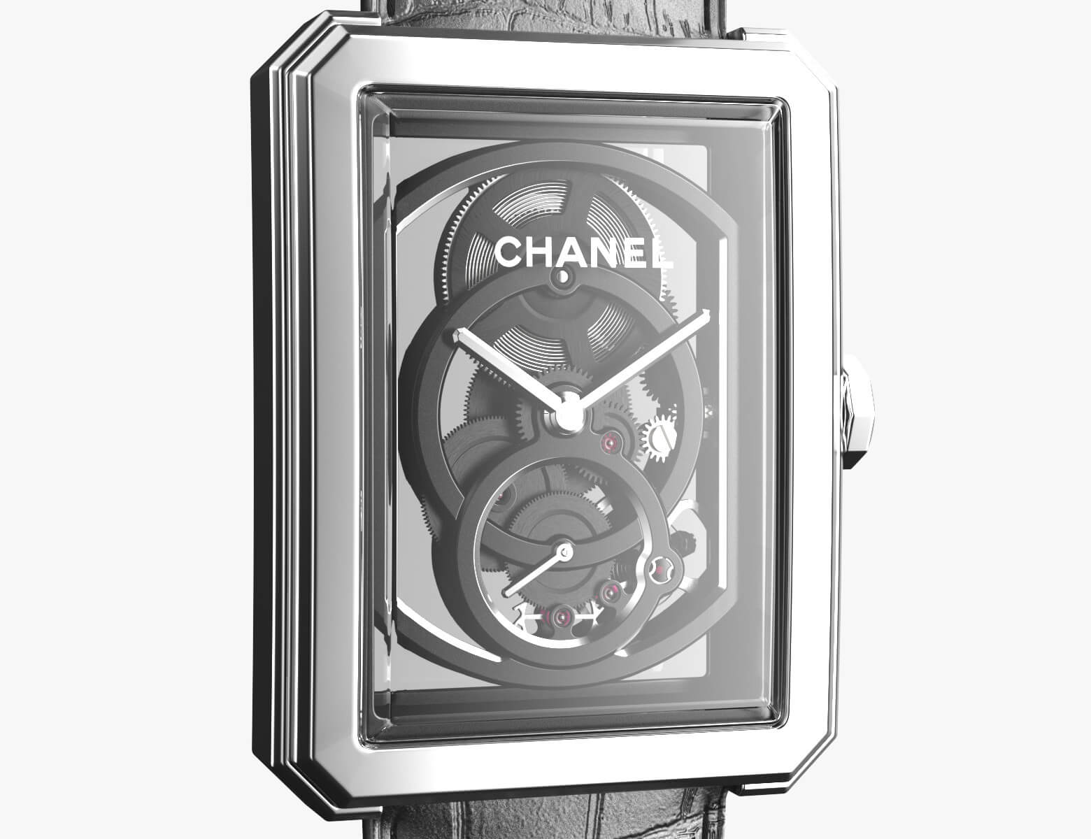 Chanel Boy Friend Skeleton Platinum - 3D Model by defost