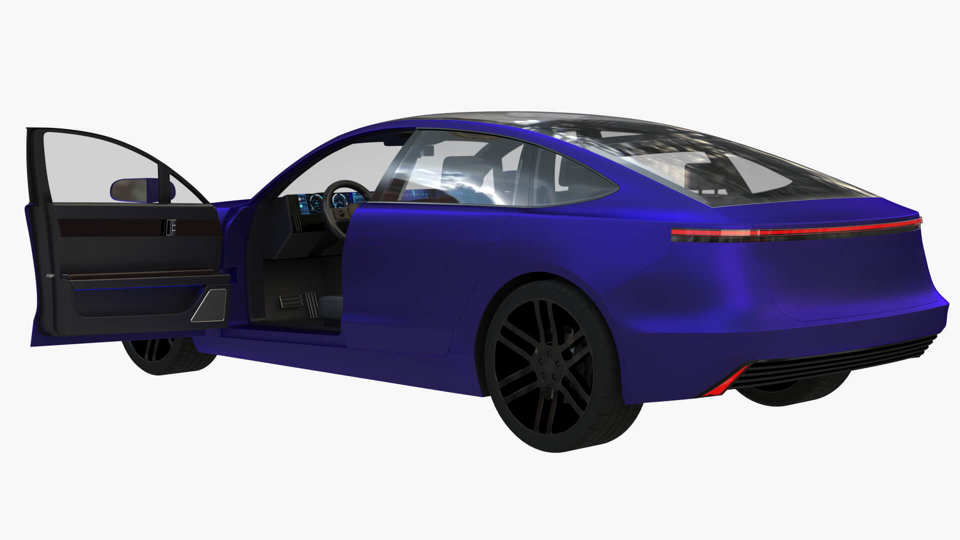 Electric Car 2 - 3D Model by defost