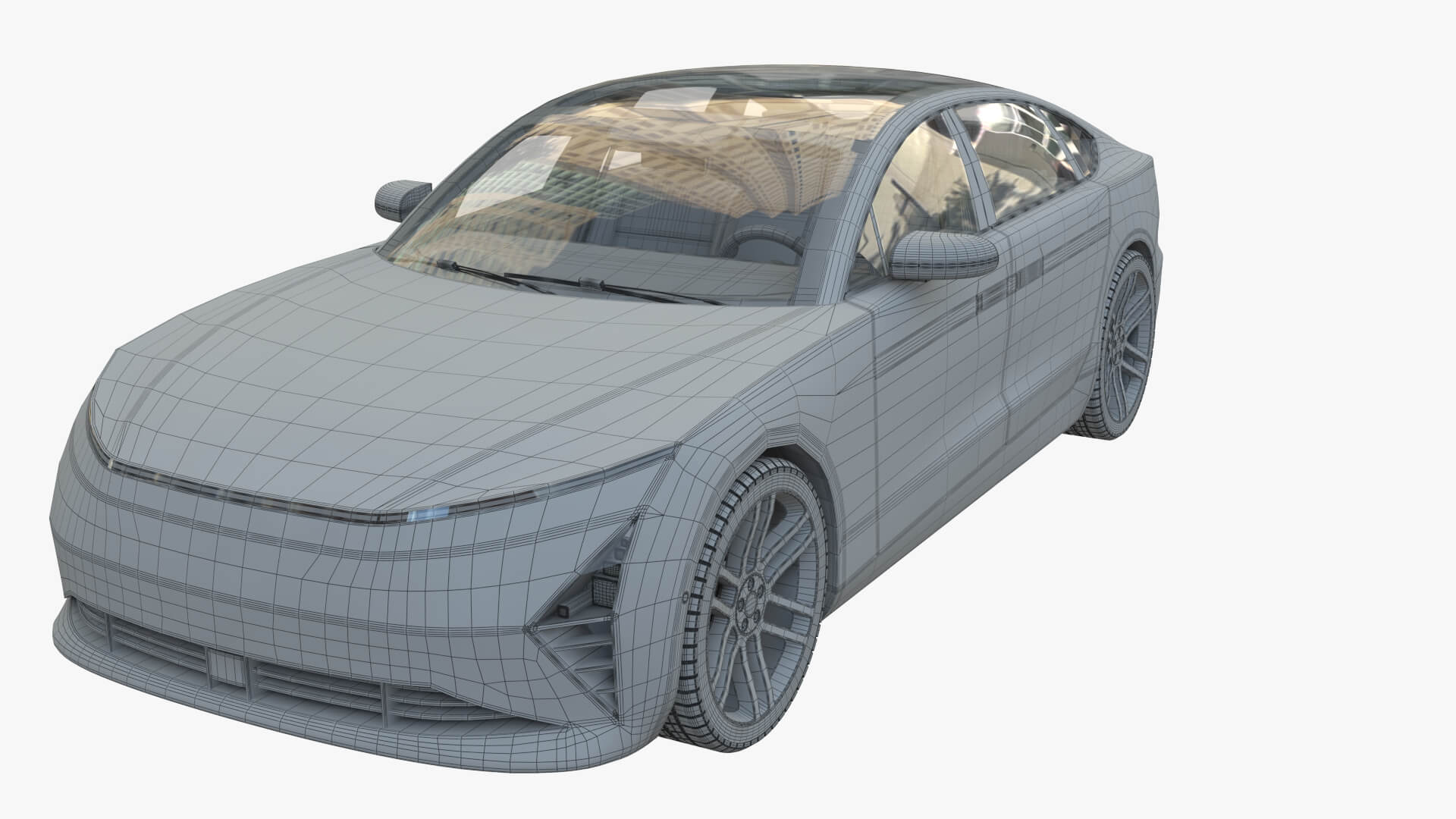 Electric Car 2 - 3D Model by defost