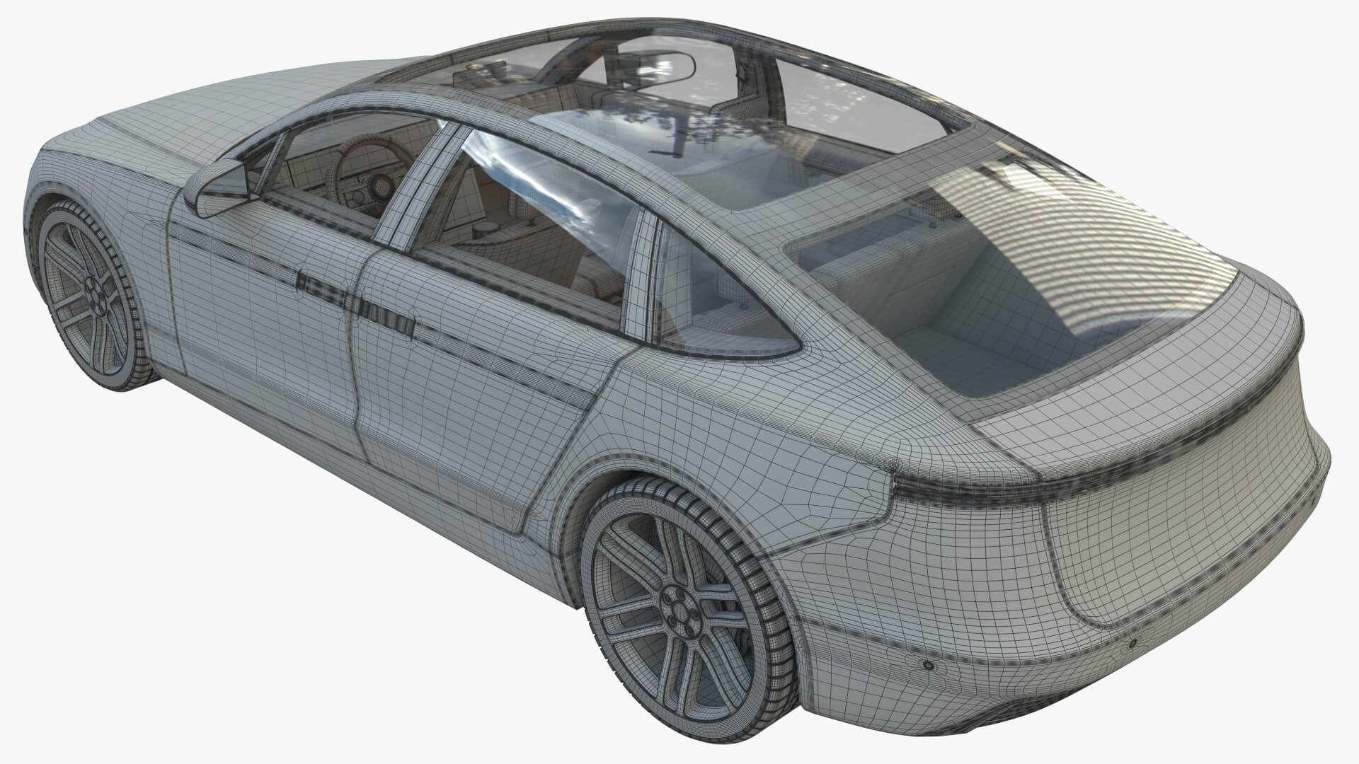 Electric Car 2 - 3D Model by defost