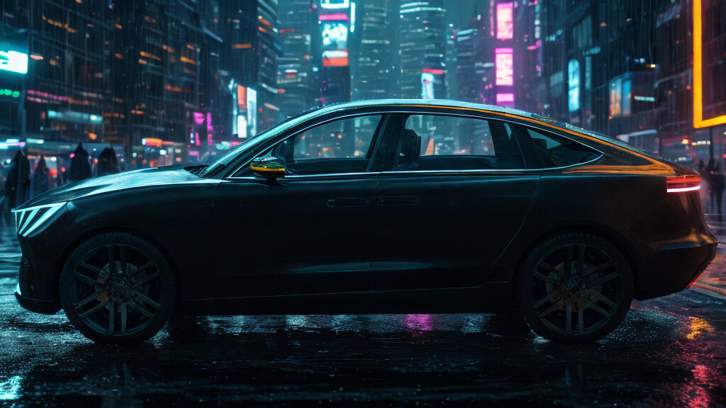 EV SUV Black - 3D Model by defost