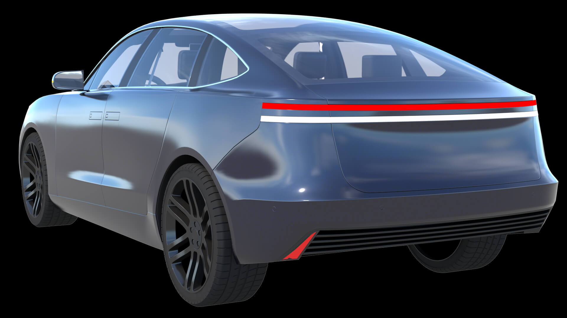 EV SUV Black - 3D Model by defost