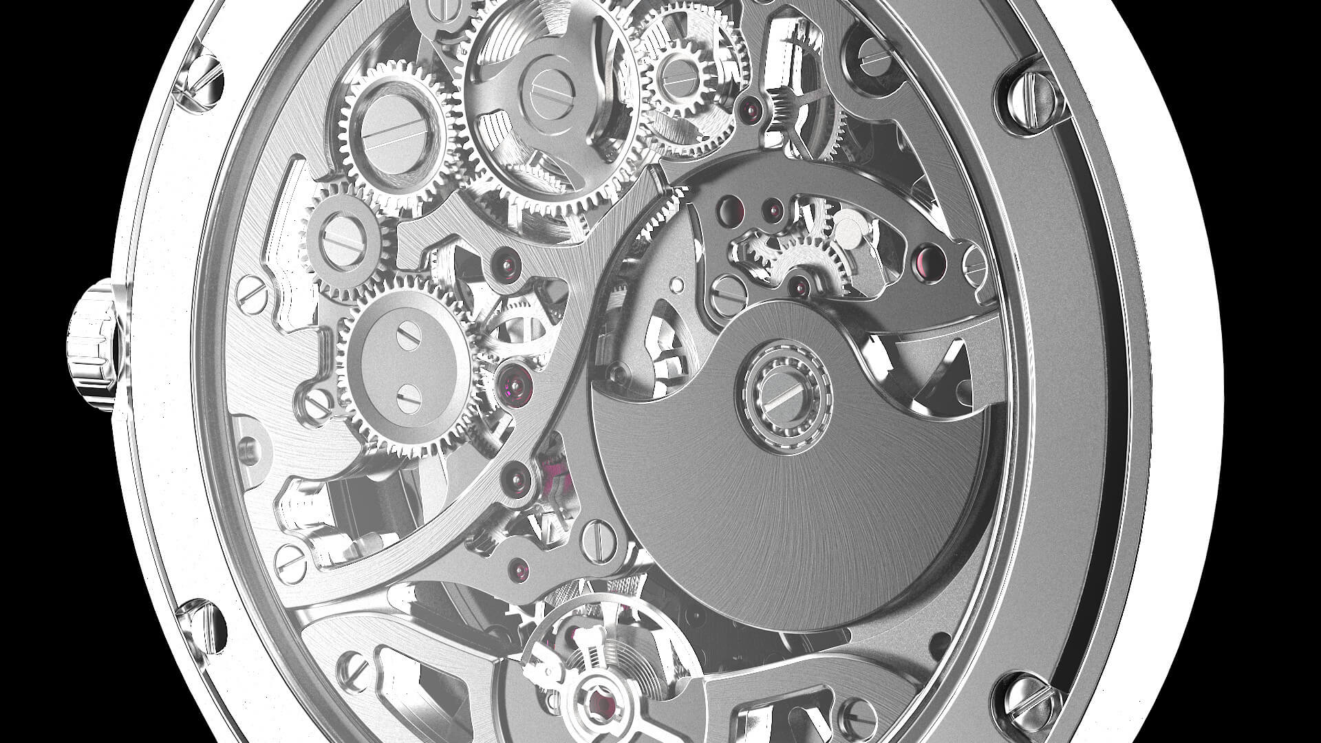 Piaget Polosteel Automatic Skeleton Watch - 3D Model by defost