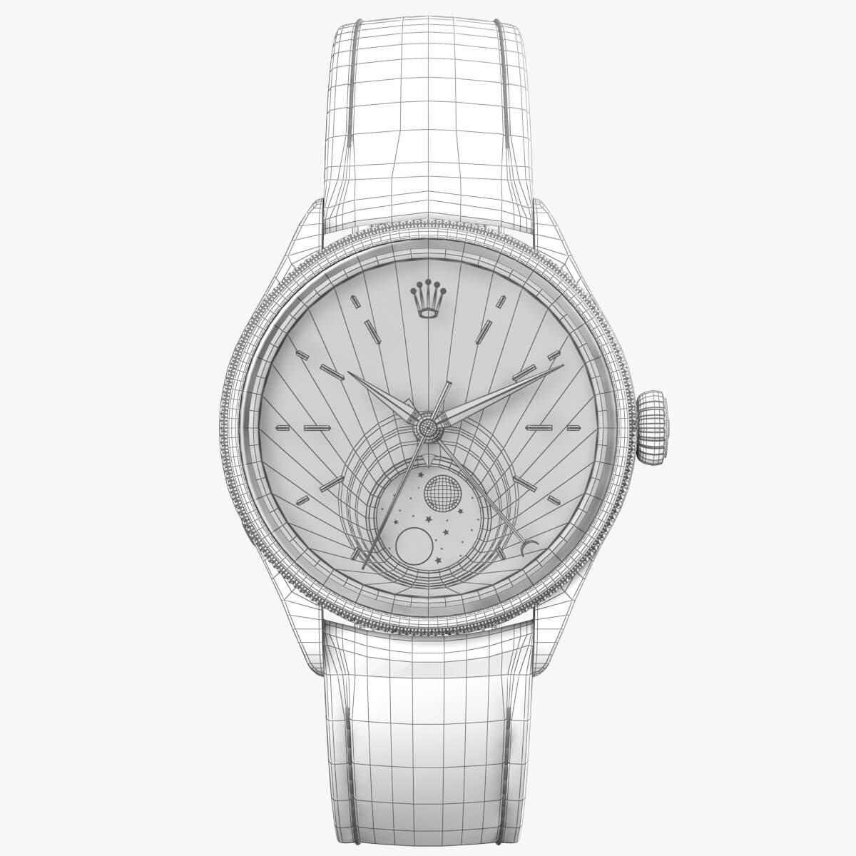 Rolex Cellini Moonphase - 3D Model by defost