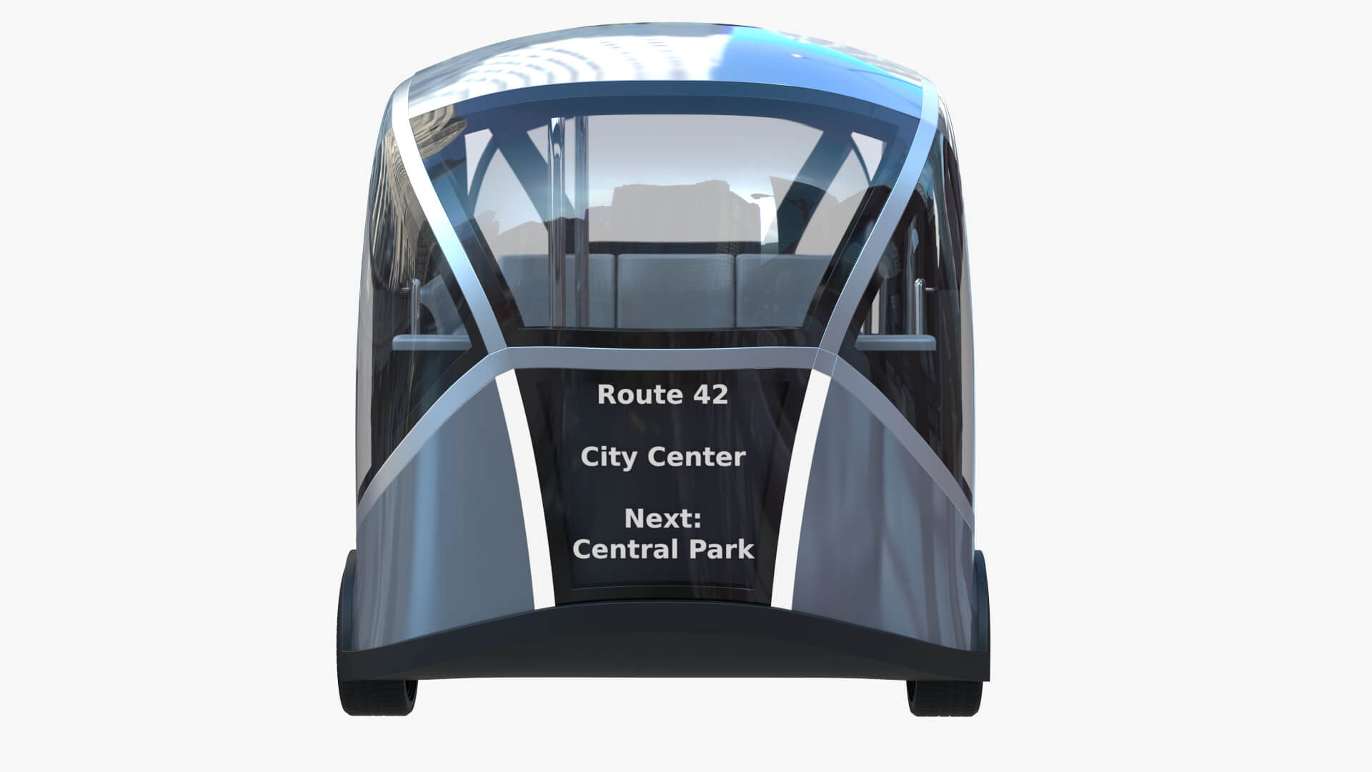 Autonomous City Shuttle Bus - 3D Model by defost