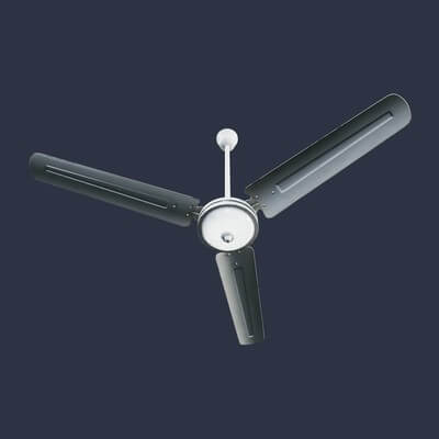 Ceiling Fan 01a - 3D Model by Dekogon Studios