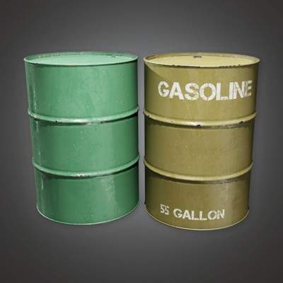 Oil Barrel 3D Model