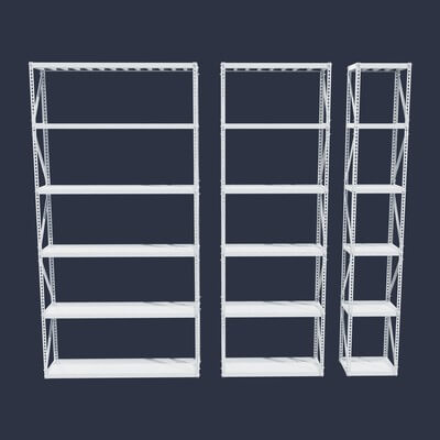 Shelf Warehouse 01a - 3D Model by Dekogon Studios
