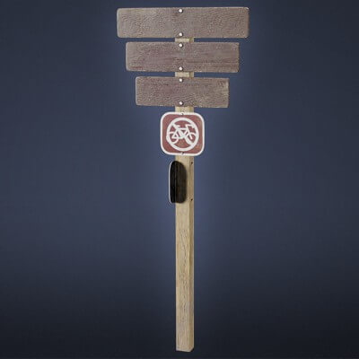 Sign Park Set 01a - 3D Model by Dekogon Studios