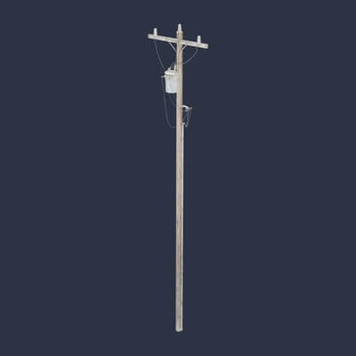 Telephone Pole 01a - 3D Model by Dekogon Studios