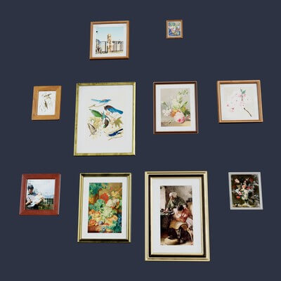 Wall Frames 18a - 3D Model by Dekogon Studios